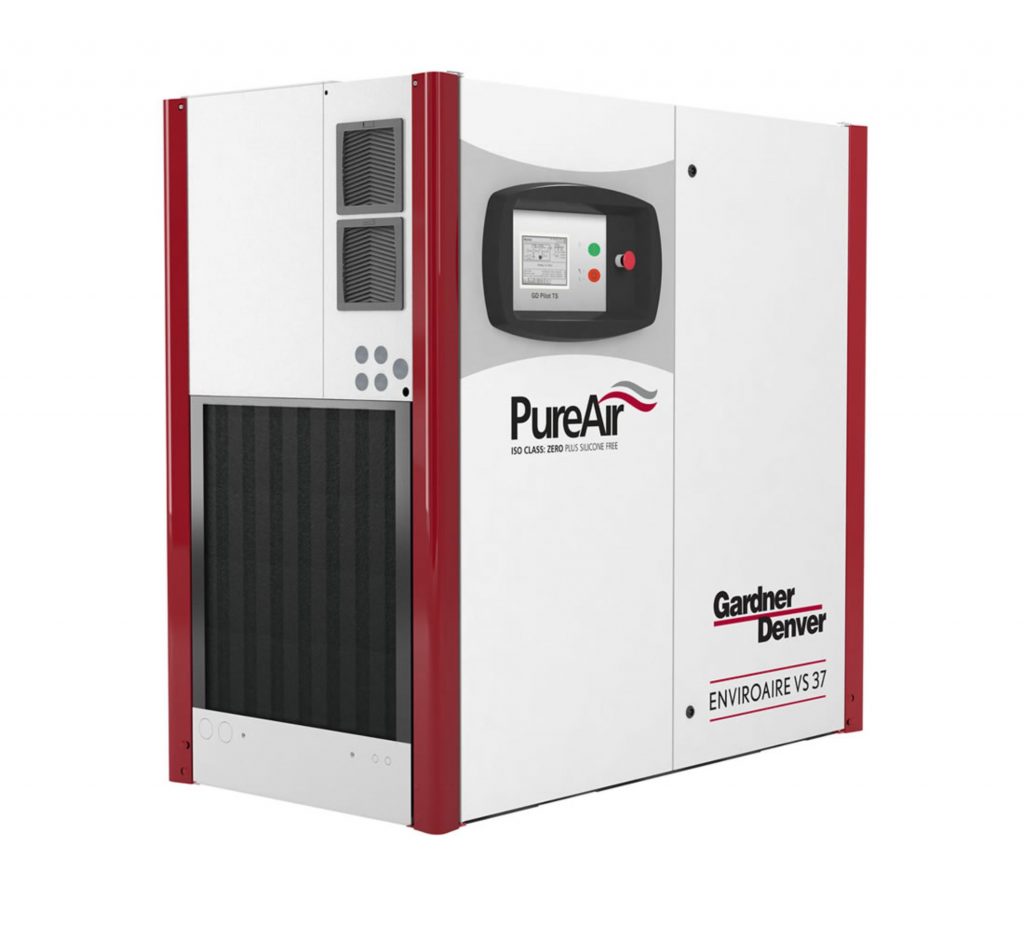 Oil-Free Single-Stage Water Injected Screw Compressor [EnviroAire VS 15 ...